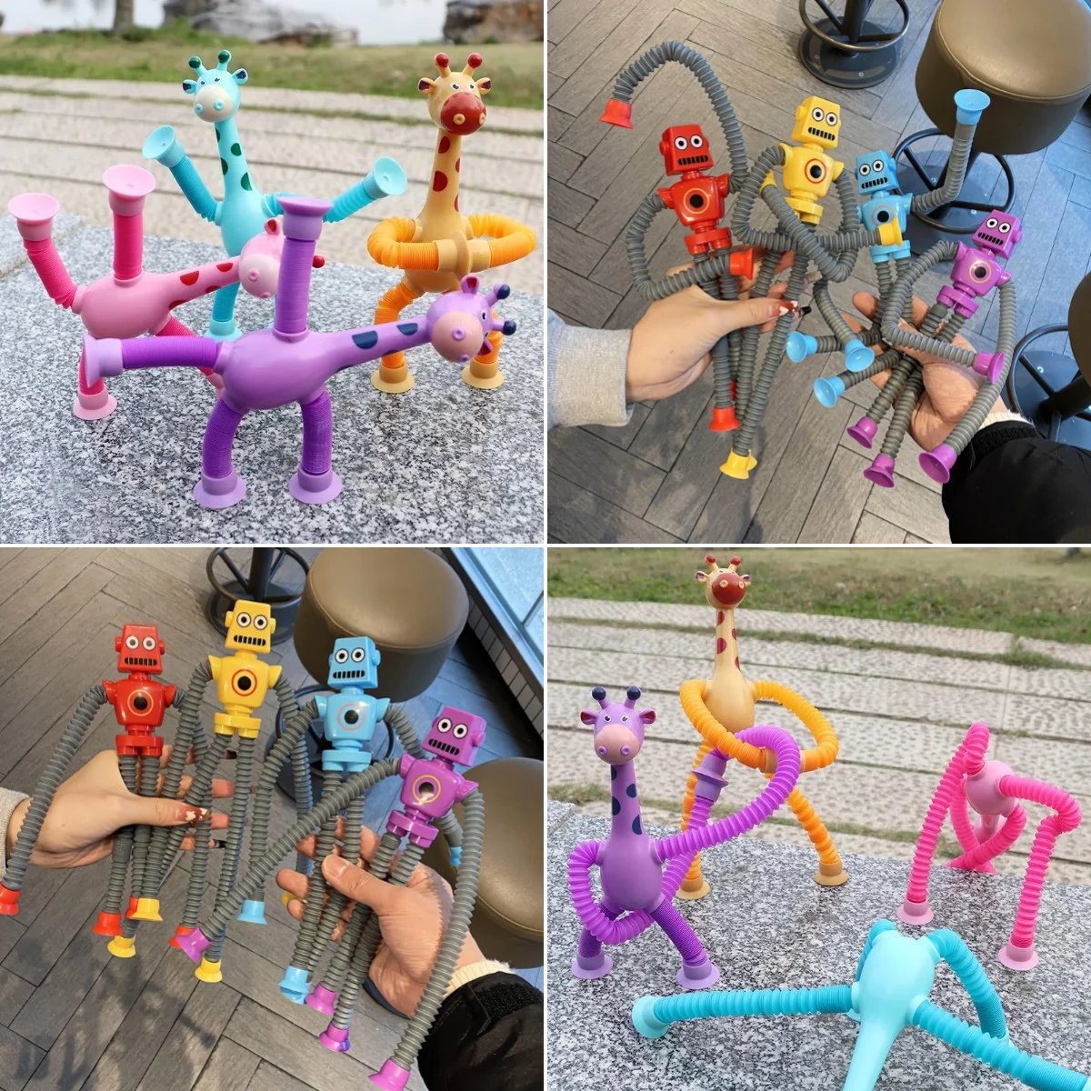 Telescopic Suction Cup Giraffe/Robot Toy – oilinda