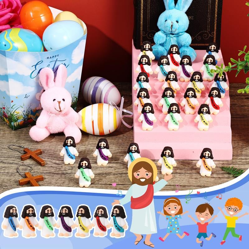 Mini Jesus Figurines With Jesus love You Slogan – oilinda